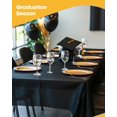 Black Plastic Table Cloth - 4 Pack 54" × 108" Rectangle Disposable ...