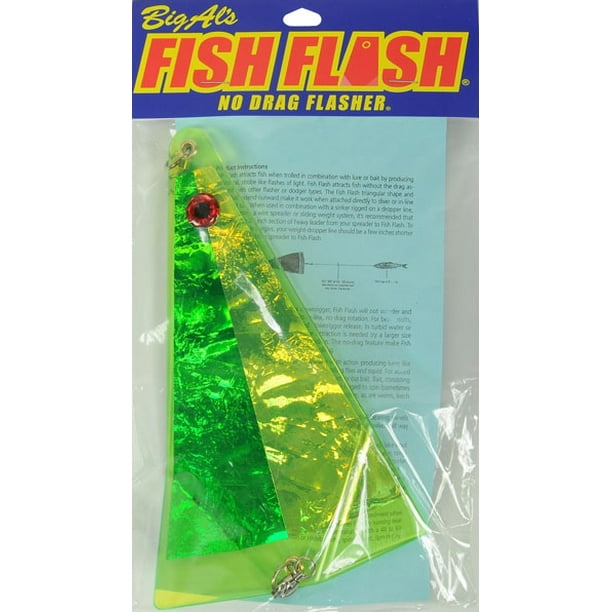 Yakima Bait Big Al's Fish Flash, 8", Chartreuse Edge Aurora Green ...