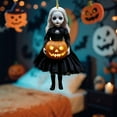 Horror Pumpkin Witch Decoration Pendant With Glowing Jack-O'-Lantern ...