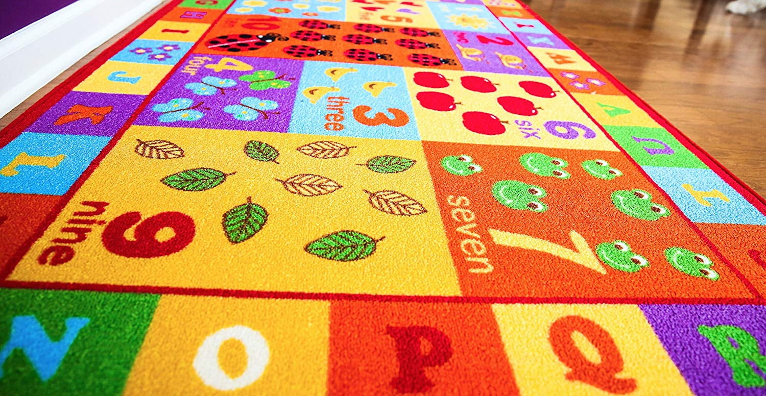 Kids ABC Educational Alphabet Letter & Numbers Multicolor Anti Skid ...