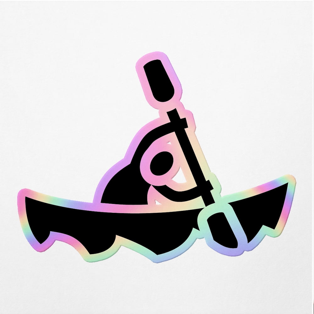 Vinyl Stickers Decals Of Canoe - Apply On Any Smooth Surfaces Indoor ...