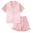 Akiihool Cute Pjs for Teen Girls Girls Pajamas Silk Satin Pajama ...