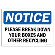 Please Break Down Boxes Sign