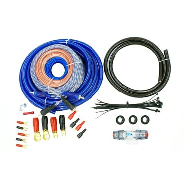 100% COPPER 4 GAUGE COMPLETE AMP INSTALLATION KIT 2800W.- Packaged in ...