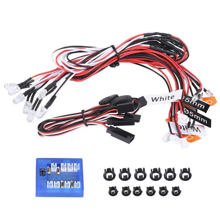 Rdeghly RC Flashing Light, RC Flashing Lamp,12 LED Lighting System Kit ...