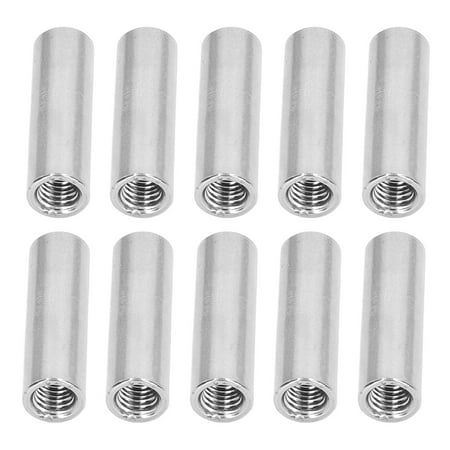 Round Coupling Nut, Female Thread Coupling Nut M8 10PCS For Maintenance ...
