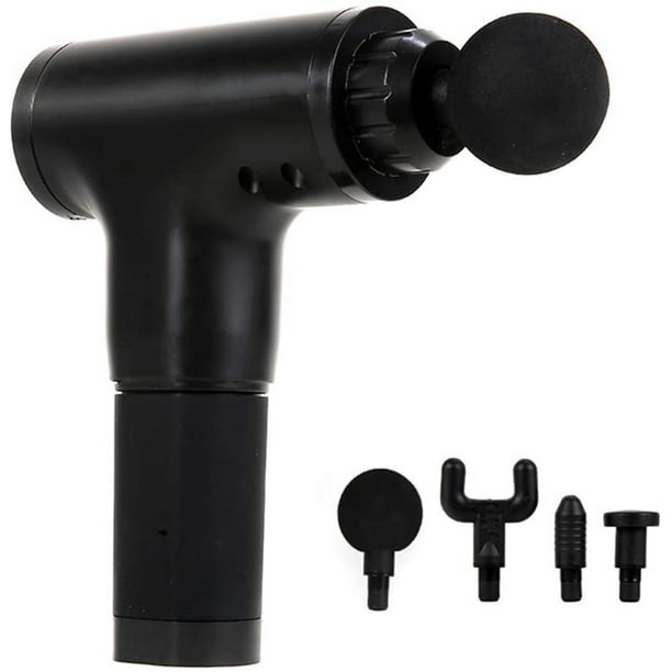 Black Personal Massage Gun Handheld Percussion Deep Tissue Massager