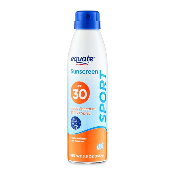 Equate Sport Sunscreen Spray, SPF 30, 5.5 oz - Walmart.com
