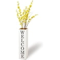 30"H Wooden Welcome Porch Sign Rustic Double Sided Box-shaped "WELCOME ...