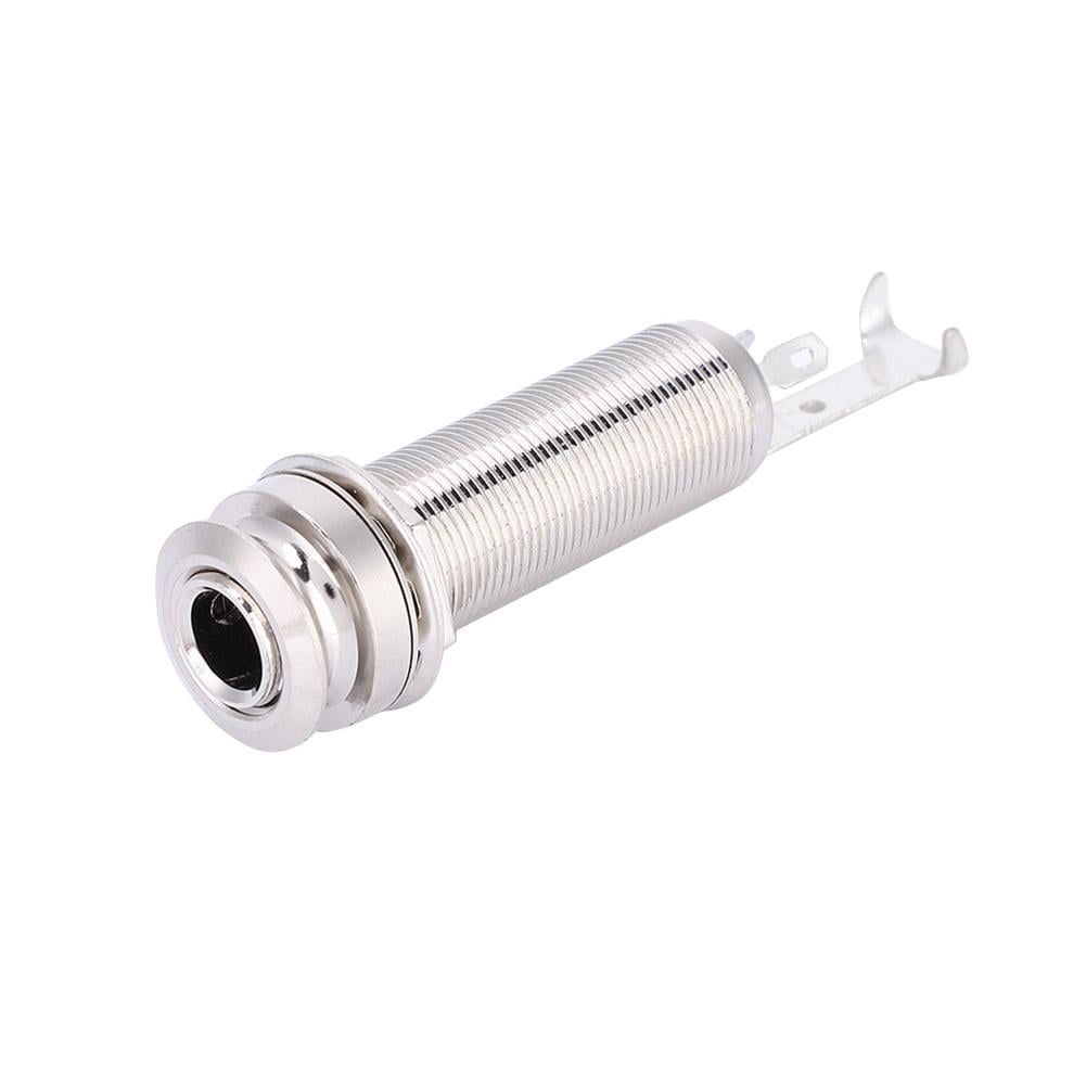 Dilwe Guitar Endpin Jack Copper Mono End Pin Jack Socket for Electric ...