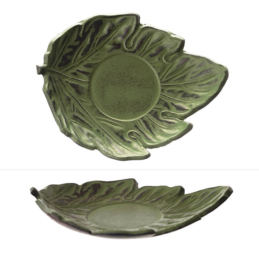 New Star International T7046 Cast Iron Coaster, Green Leaf - Walmart.com
