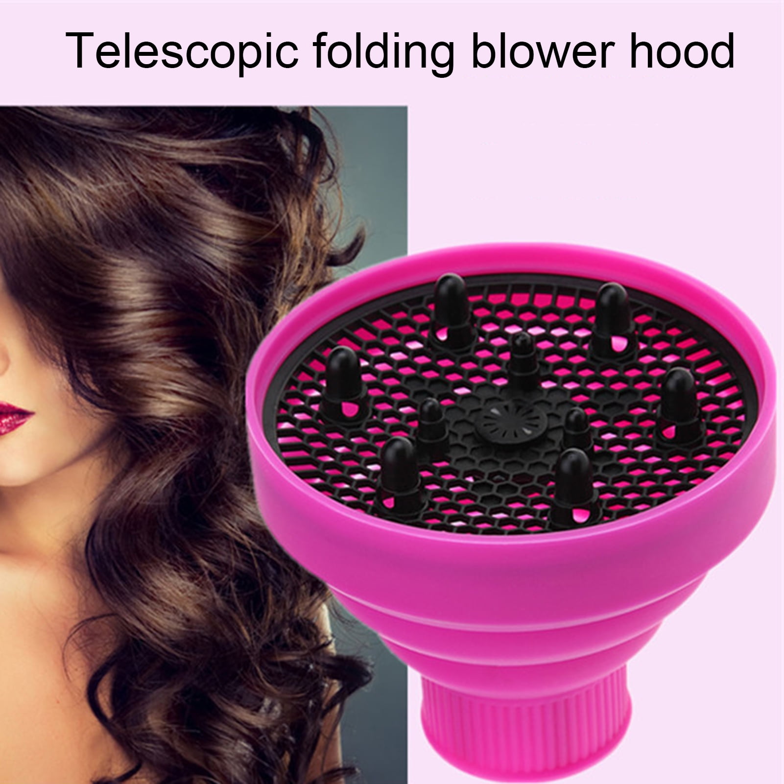Luckymimi Soft Silicone Collapsible Hairdryer Diffuser Hairdressing ...