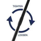 Suncast 24 in. Telescoping Leaf and Landscaping Plastic Garden Rake ...