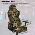 TSOVTHRID Forest Camo Hunting Print 4 Pieces Gaming Chair Covers ...