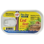 ICAN 5-Pack Icelandic Cod Liver, Wild Caught, Raw, in Own Oil, 115g ...