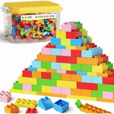 Jumbo Plastic Building Blocks for Kids & Toddlers, 48 Pieces, Age 1 - 8 ...