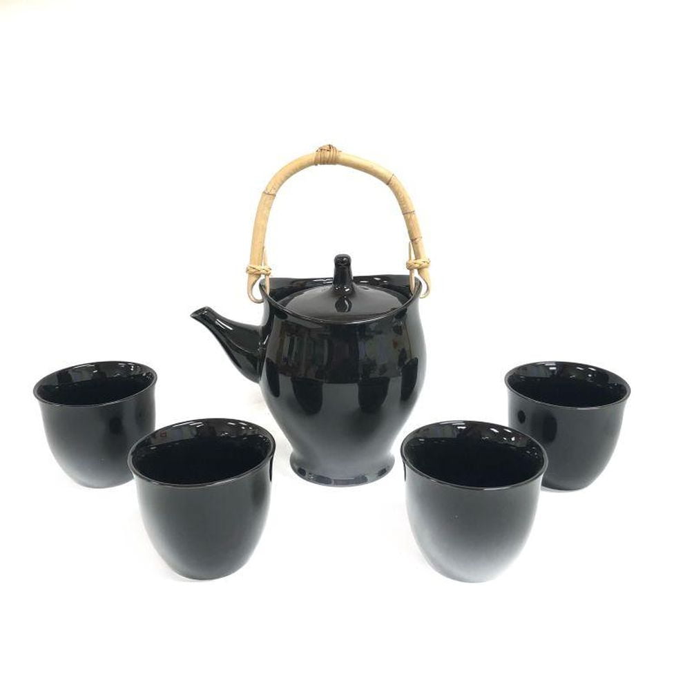 Black Chinese Teapot Set - Walmart.com