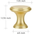 5 Pack Brushed Brass Kitchen Cabinet Knobs, Solid Brass Pulls Zinc ...