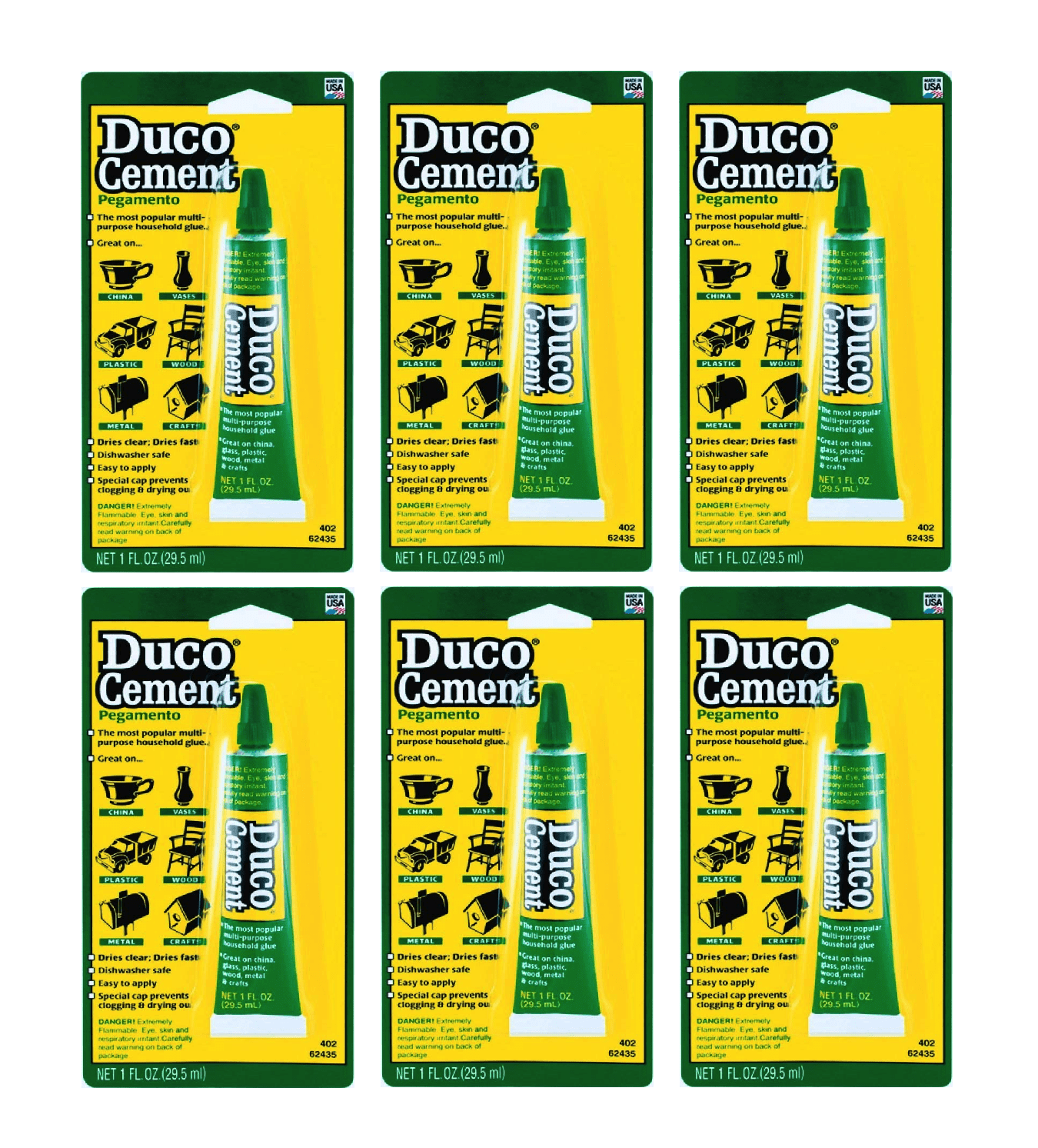 Duco Cement Household Cement (6 Pack) - Walmart.com