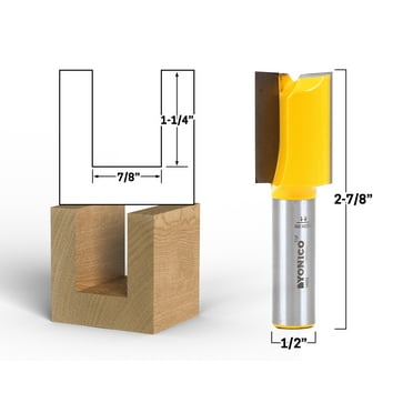 Yonico Small Door Panel & Baseboard Ogee Molding Router Bit - 1/4 ...