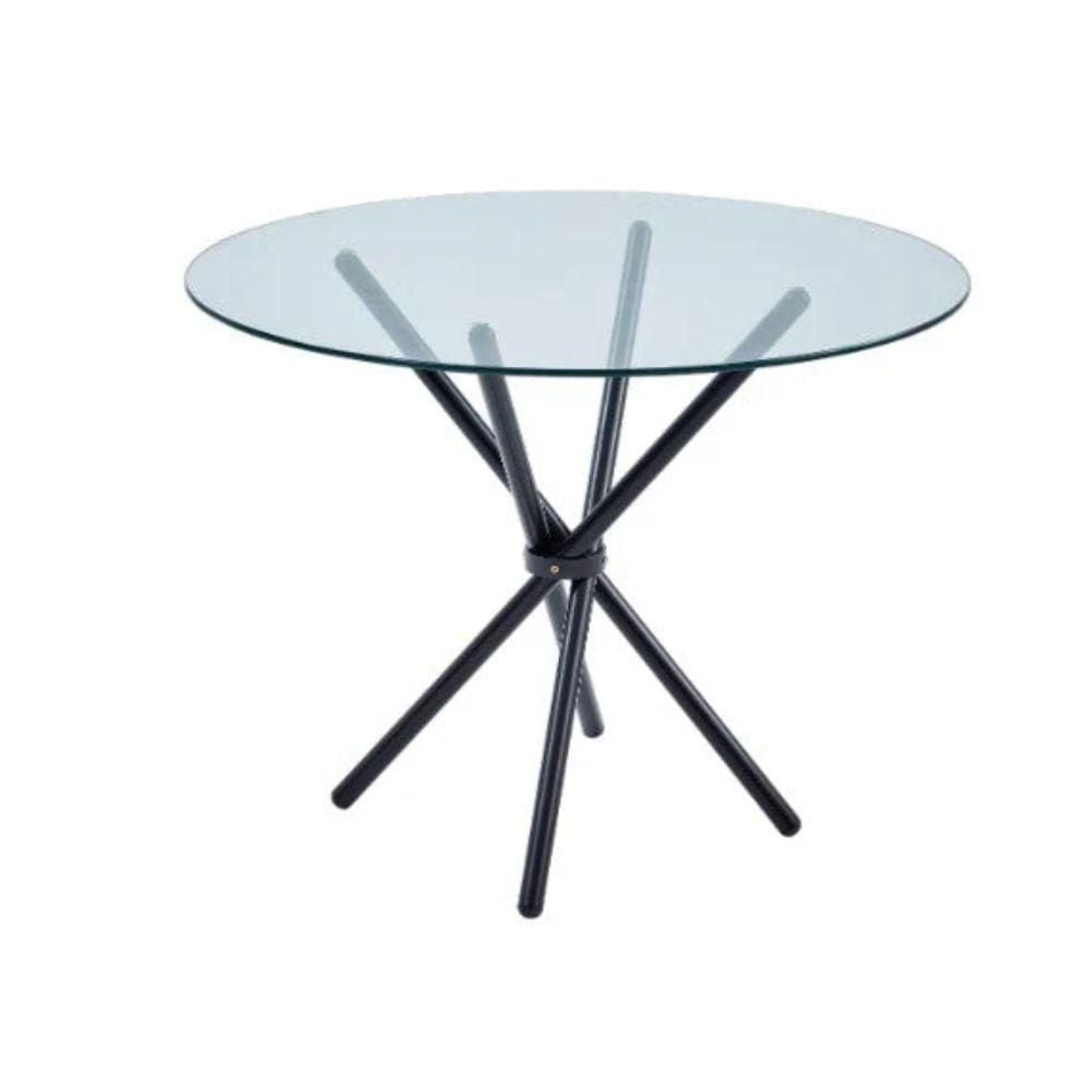 Click here for Plata Décor Import Inc Gianni Glass Dining Table 1... prices