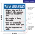 Arkansas Water Slide Rules Sign, Complies With State Of Arkansas Pool ...