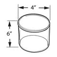 Azar Displays 556406 Clear Acrylic Cylinder Display, Plastic Round ...