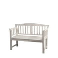 Sullivans White Wooden Bench - Storage & Display - Walmart.com
