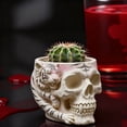 Silicone Skull Mold Crafting Jewelry Container Cup Planter Suitable for ...