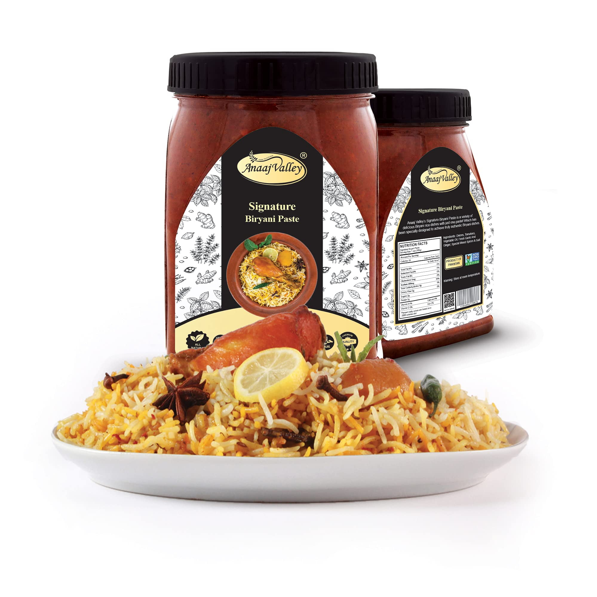 ANAAJ VALLEY Biryani Paste – Spicy & Delicious - 350g - Walmart.com