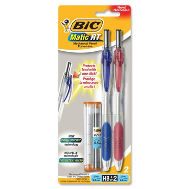 BIC REACTION Mechanical Pencil, .5mm, Black, Dozen - Walmart.com
