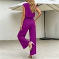 asjyhkr Womens 2 Piece Outfits Notch Neck Tank Tops Work Casual Sets ...