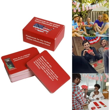 U.S. Citizenship Flash Cards Naturalization Study Guide with 100 US ...