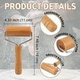 Muka Small Wooden Rolling Pin, T-Shape Mini Dough Pastry Roller Non ...