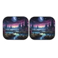 Balery 2 Piece Fantasy Landscape Starry Night Car Windshield Sun Shade ...