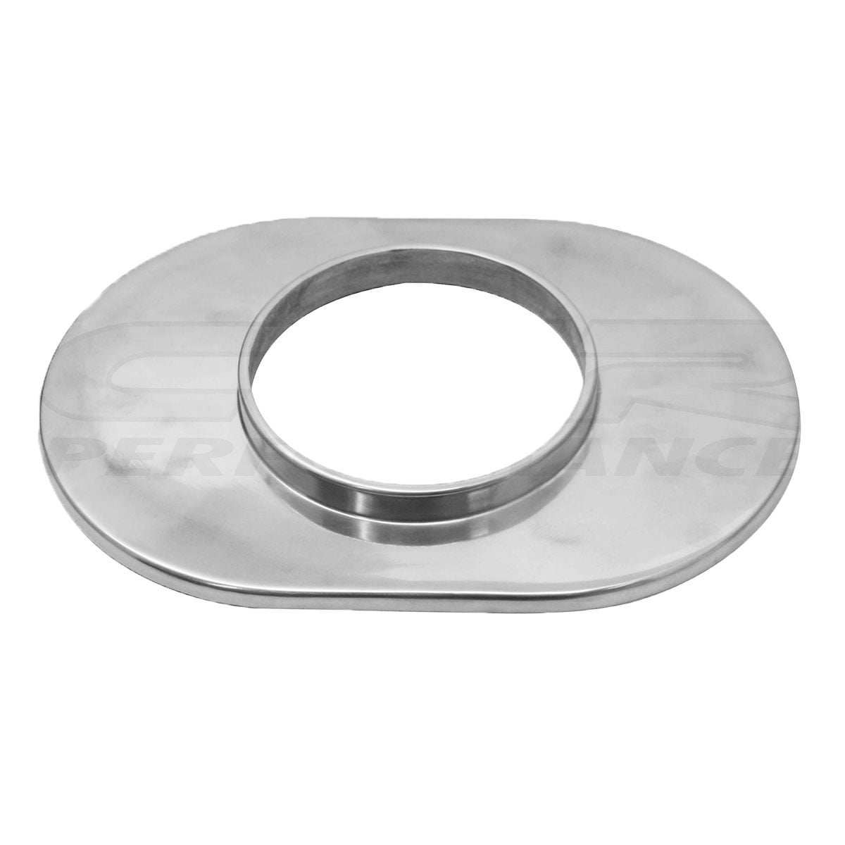 Aluminum 12" Oval Air Cleaner Base Smooth Polished Fits Carburetor ...