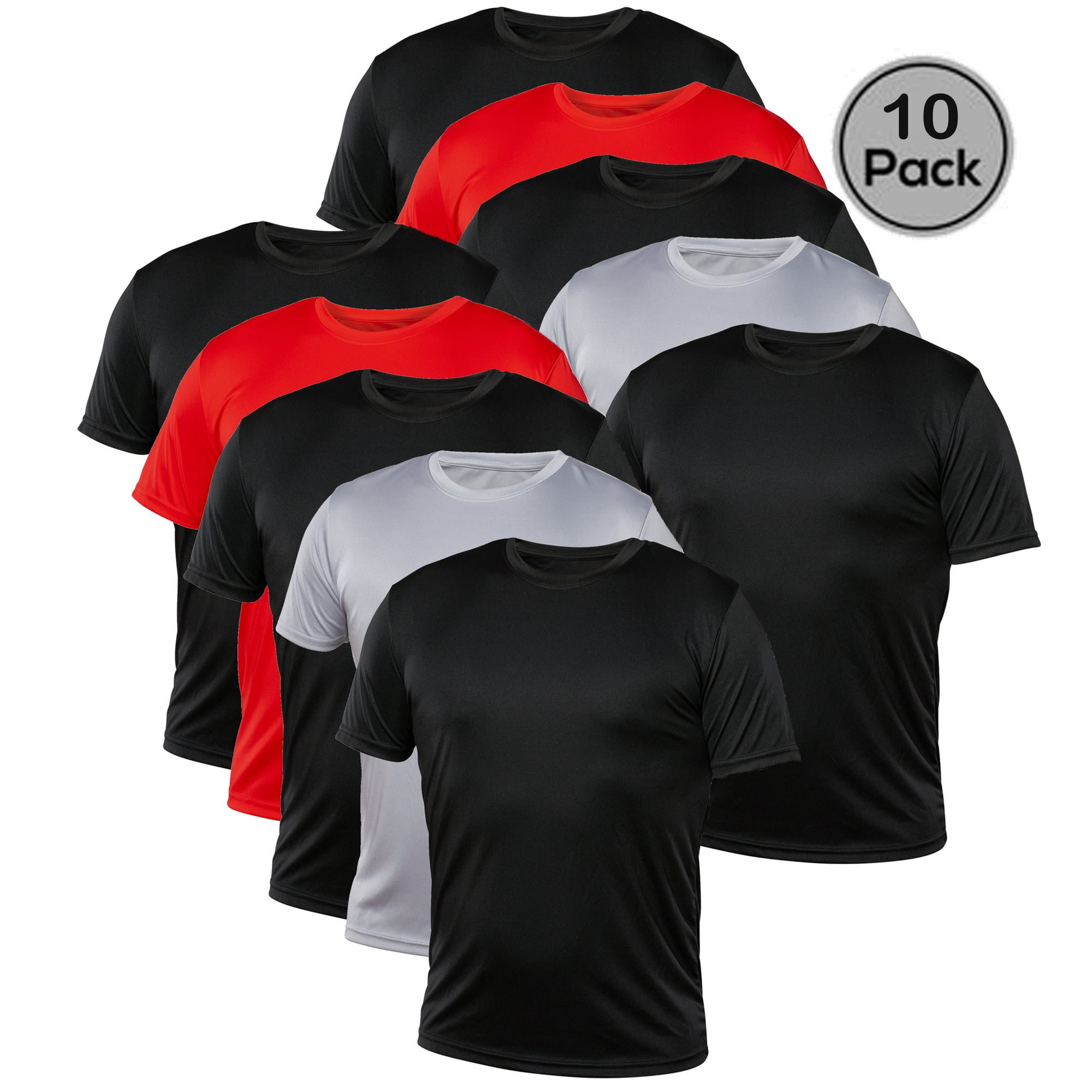 Click here for Blank Activewear Pack Of 10 Mens T-Shirt  Quick Dr... prices