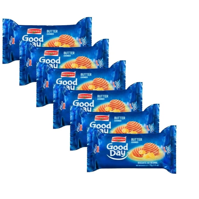Britannia Good Day Butter Cookies 2.6oz (75g) - Breakfast & Tea Time ...