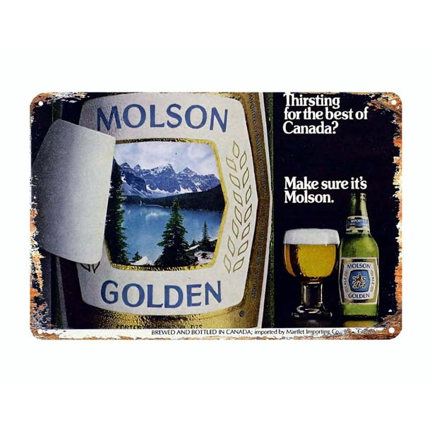 Canada beer Molson Drinks Bar Rustic Alcohol metal tin sign vintage ...