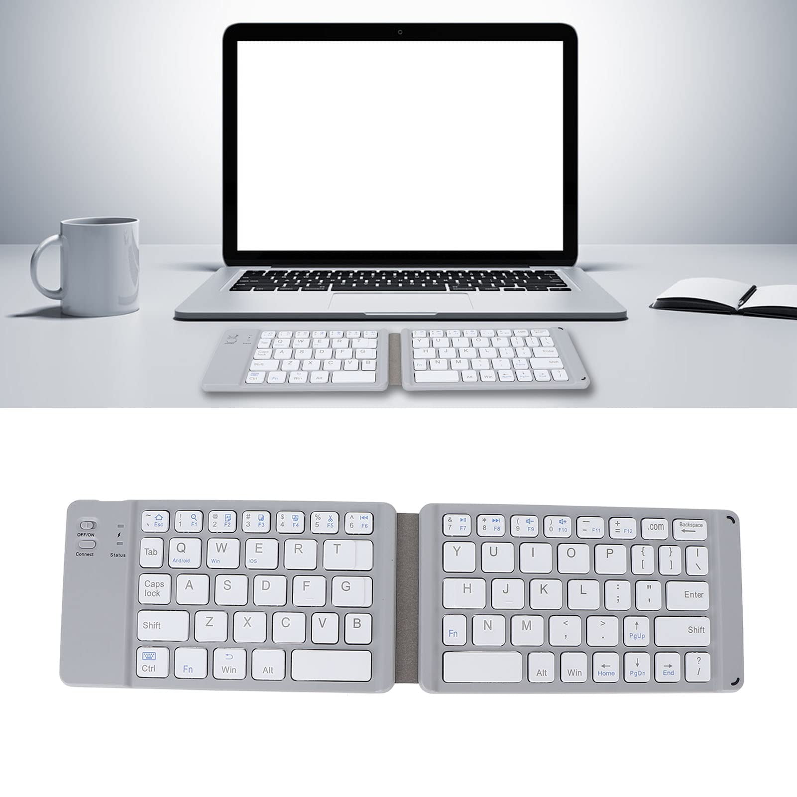 Teclado Bluetooth universal, teclado de tecnología mejorada con ...