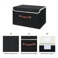 ANMINY Foldable Fabric Storage Bin With Handle Lid Large Collapsible ...