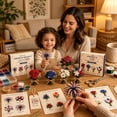 America 250 Beaded Bouquet DIY Kit, Patriotic 3D Beaded Flower Craft ...