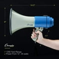 Champion Sports Megaphone with Siren, Handheld Microphone, Shoulder ...