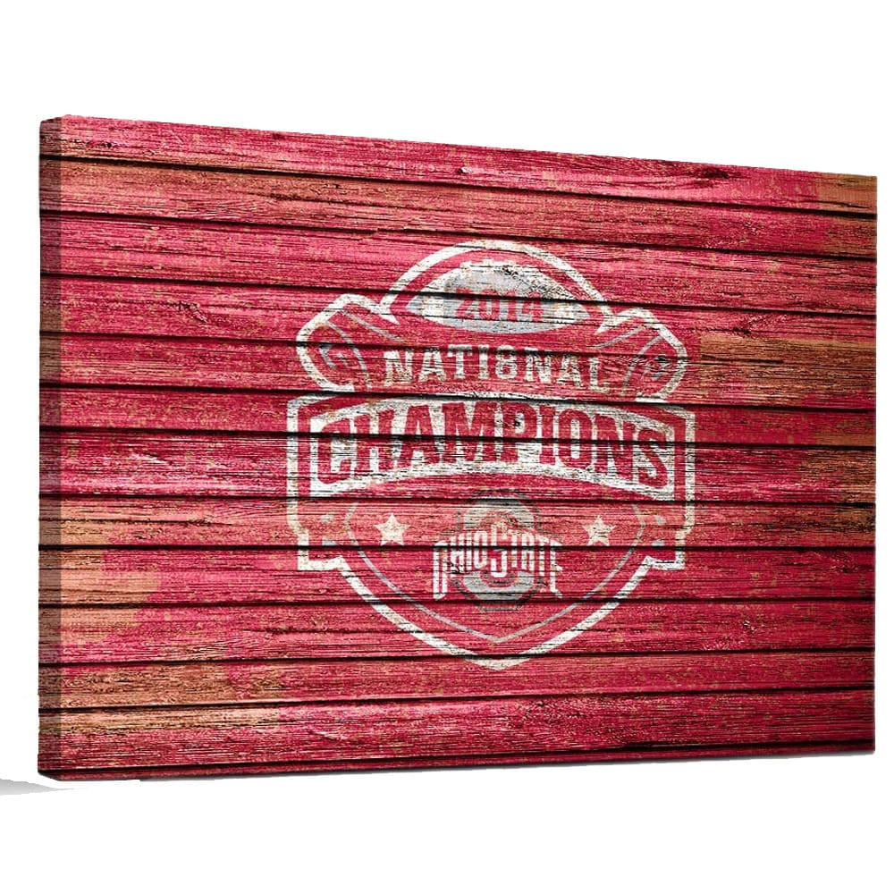 Ohio State Buckeyes 18" x 24" Weathered Design Canvas Wall Art ...