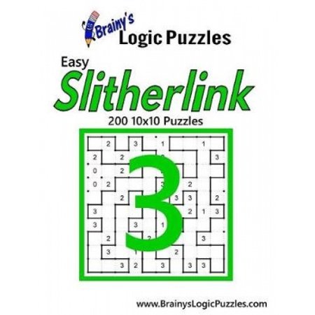Brainy's Logic Puzzles Easy Slitherlink #3: 200 10x10 Puzzles | Walmart ...