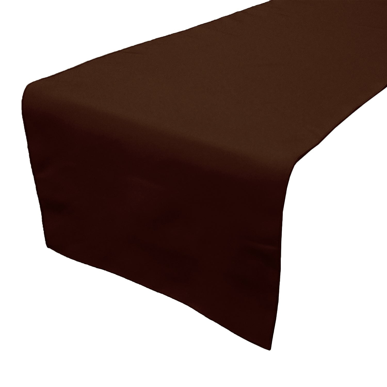 Poplin Table Runner Solid Brown - Walmart.com