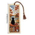 Adult Cat Pattern Stamped Embroidery Bookmark Kit, Seasonal Design ...
