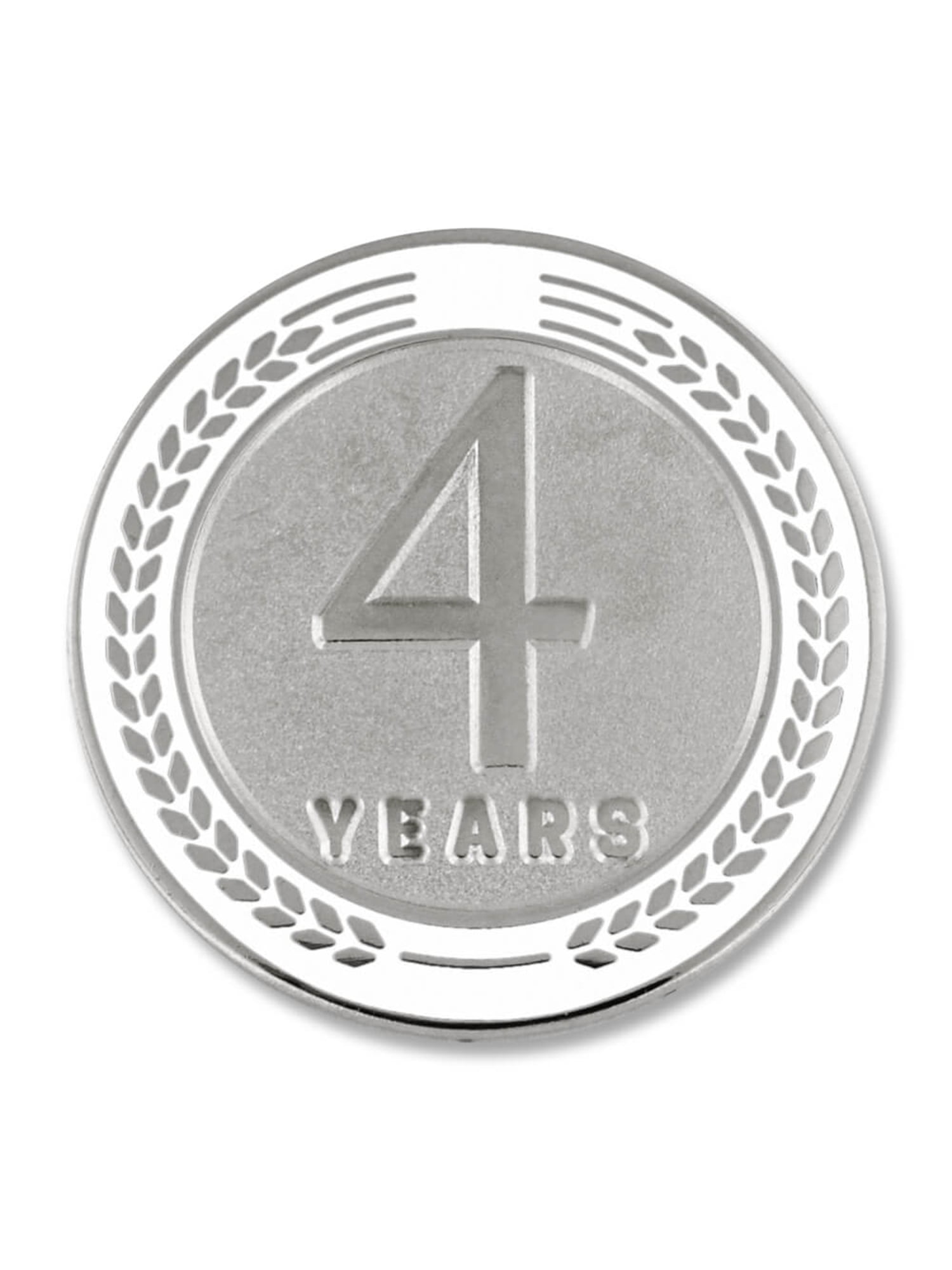 PinMart's 4 Years of Service Award Employee Recognition Gift Lapel Pin ...