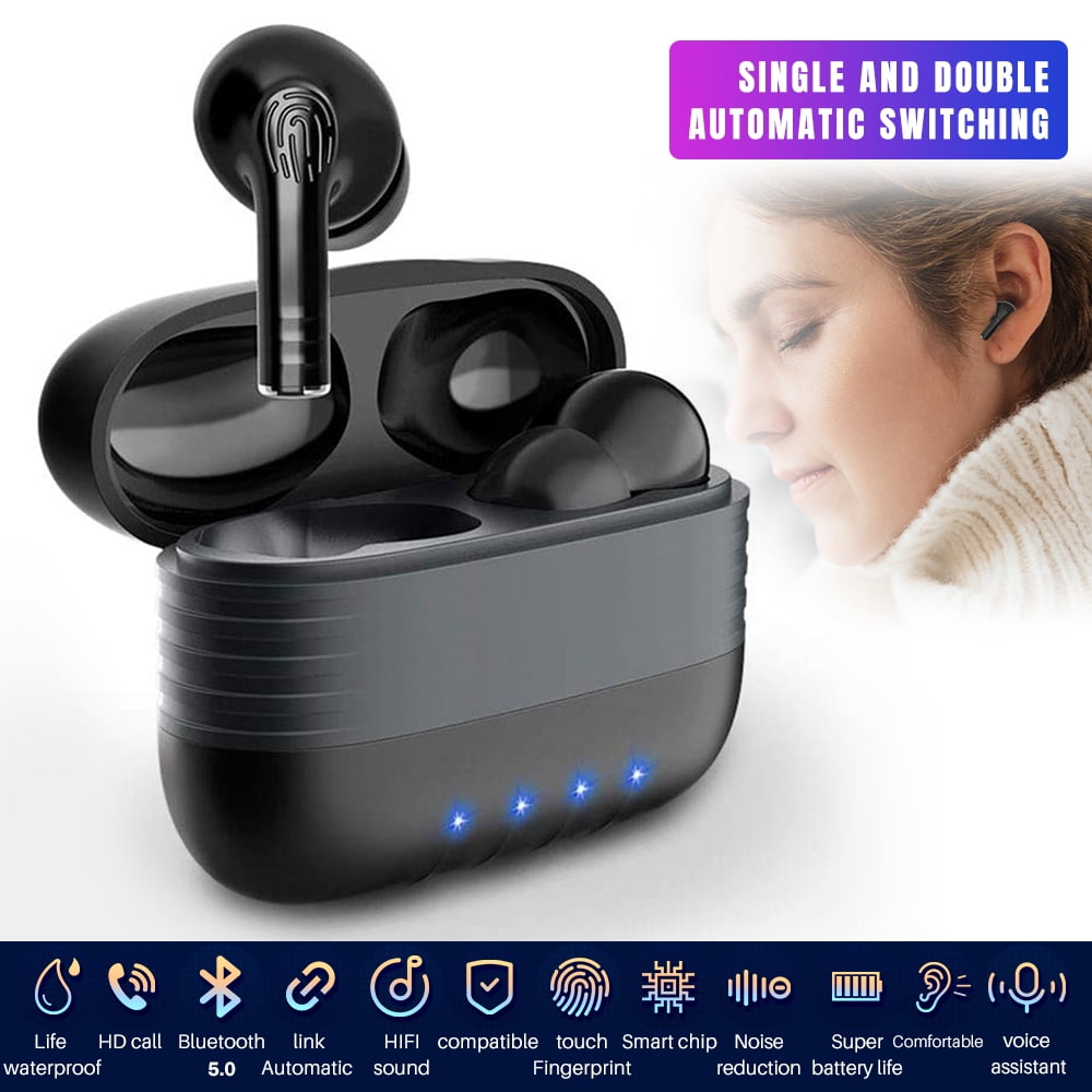 True Wireless Earbuds, Bluetooth 5.0 Headphones in Ear with Charging ...