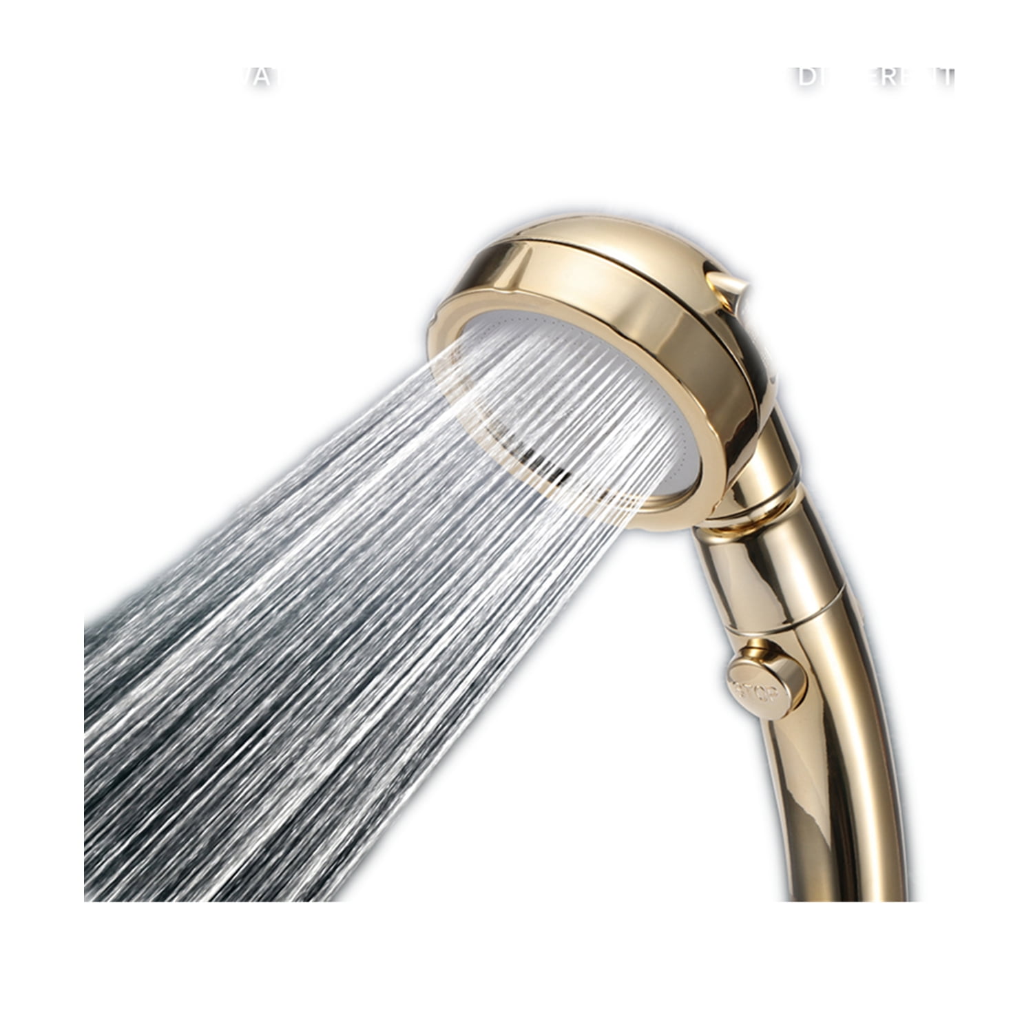 Bathroom 360 Degree Rotating Pressurized Replacement Shower Head,Gold ...